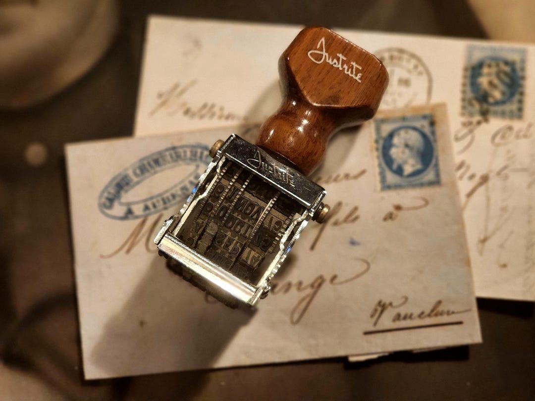 Vintage Wood Handled Date Stamp, Wood Stamper, Rubber Stamp - Etsy