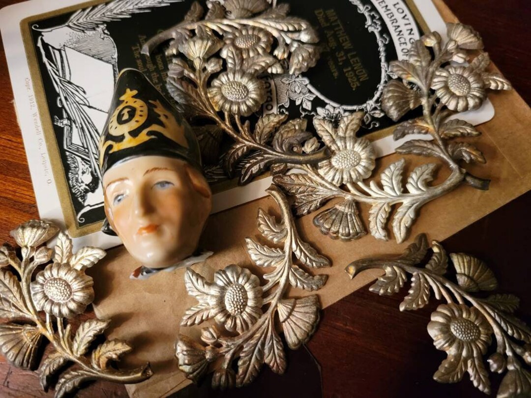 Antique Casket Pin, Coffin Decoration, Casket Decoration, Vintage ...