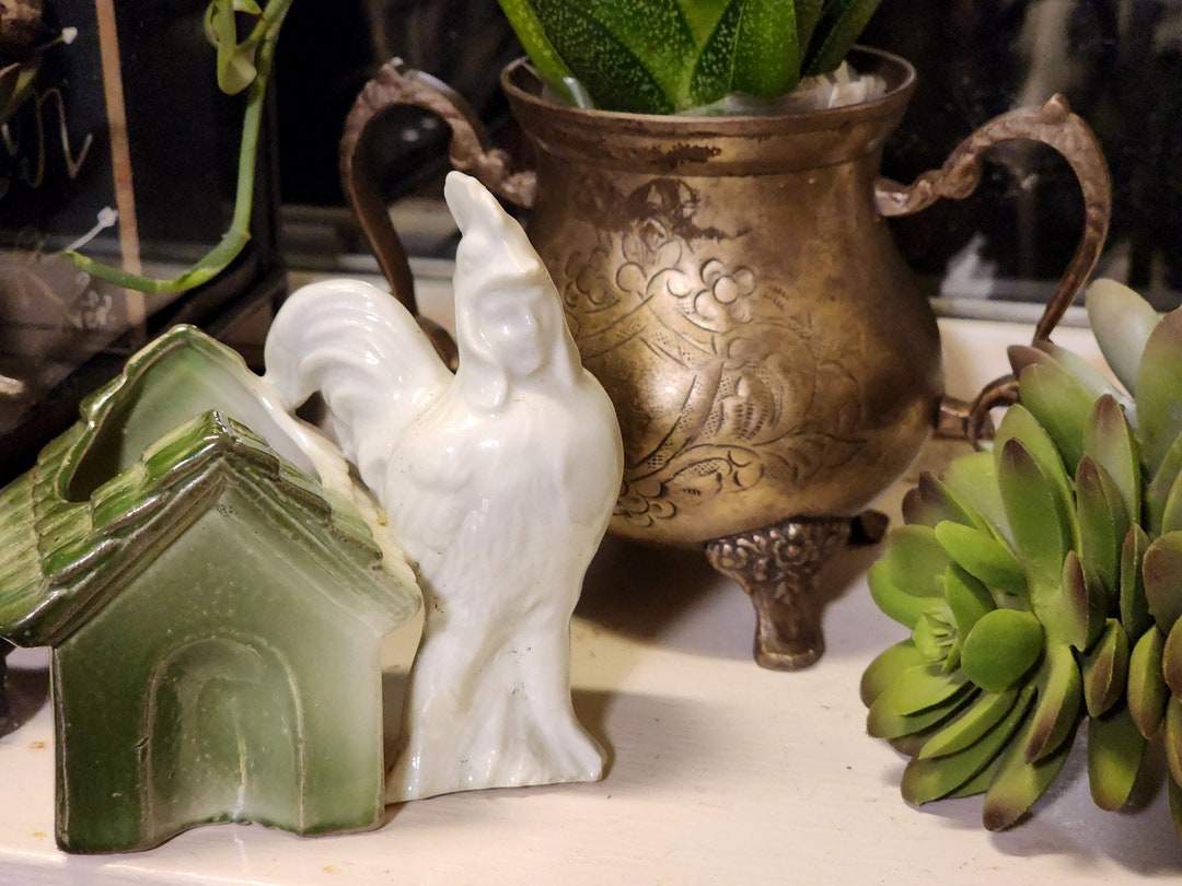 Vintage Rooster Planter Oddities Curiosities - Etsy