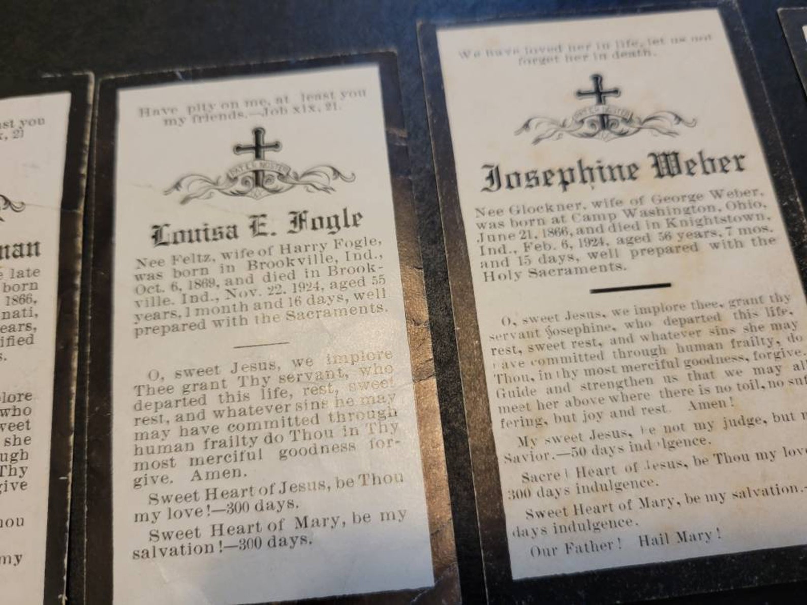 Mourning/ Funeral Card Post Mortem Death Card Funeral - Etsy