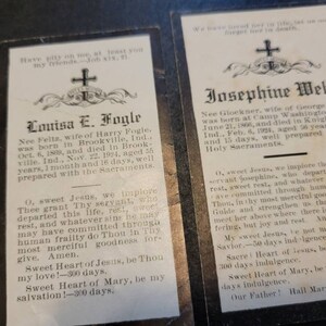 Mourning/ Funeral Card Post Mortem Death Card Funeral | Etsy