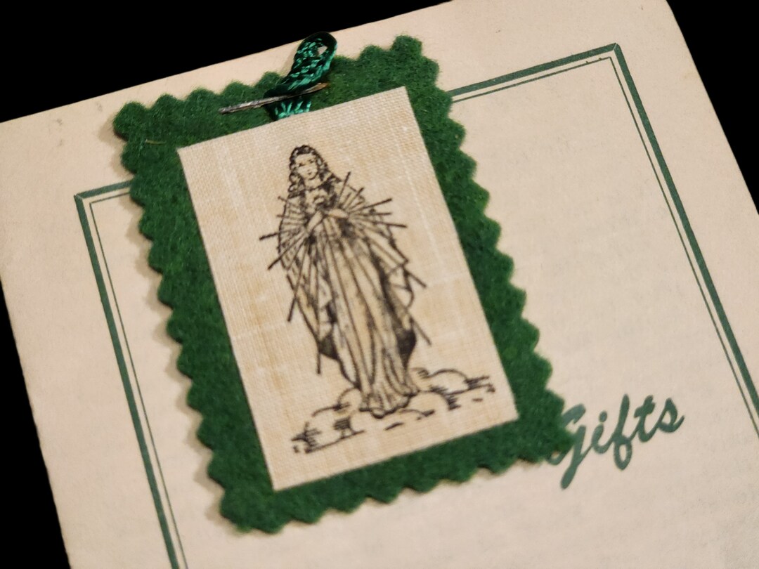 Vintage Scapular, Catholic, Christ, Religious - Etsy