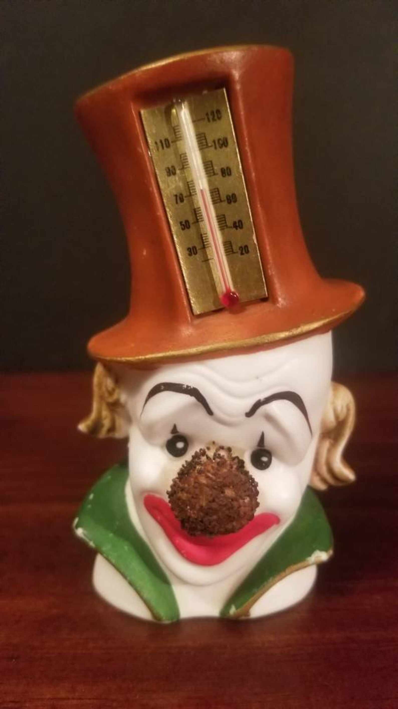 Vintage Clown Thermometer Novelty Clown Head Japan | Etsy