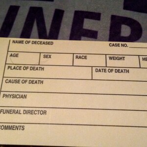 5 REAL Toe Tags, Morgue Tags, Oddities, Curiosities, Death, Funeral ...
