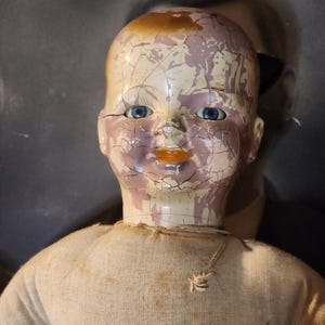 Antique 2 Faced Doll, Composition, 1900's, Ideal - Etsy