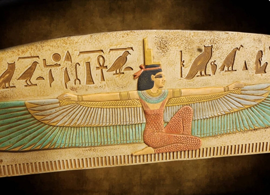 Vintage Egyptian Relief Isis Egyptian Tablet Egyptian - Etsy