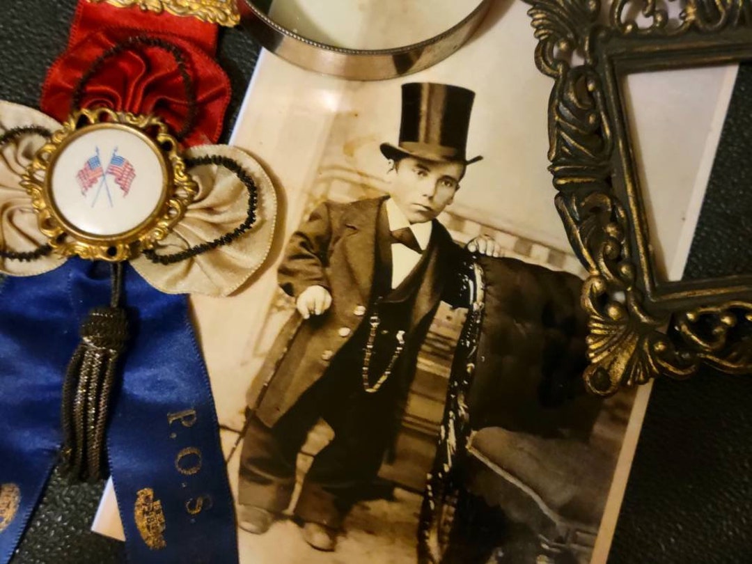 1900's Dapper Dwarf Photo, Reprint, Top Hat, Black and White Photo ...