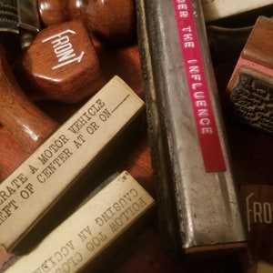 Vintage Police Wood Handled Rubber Stamps, Police Department, Wood ...