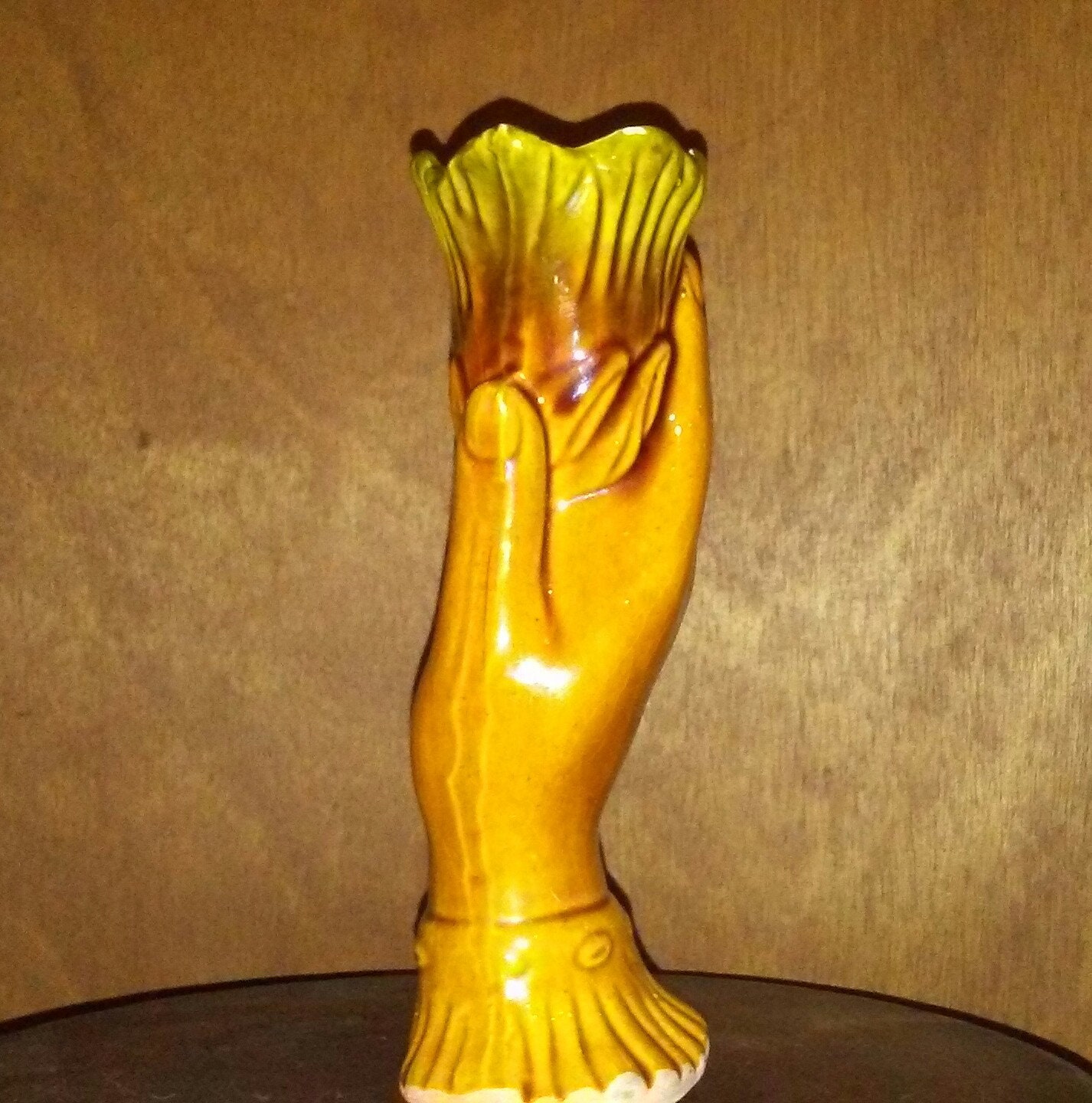 Vintage Pottery Vase Human Hand Female Hand Vase Whimsical - Etsy