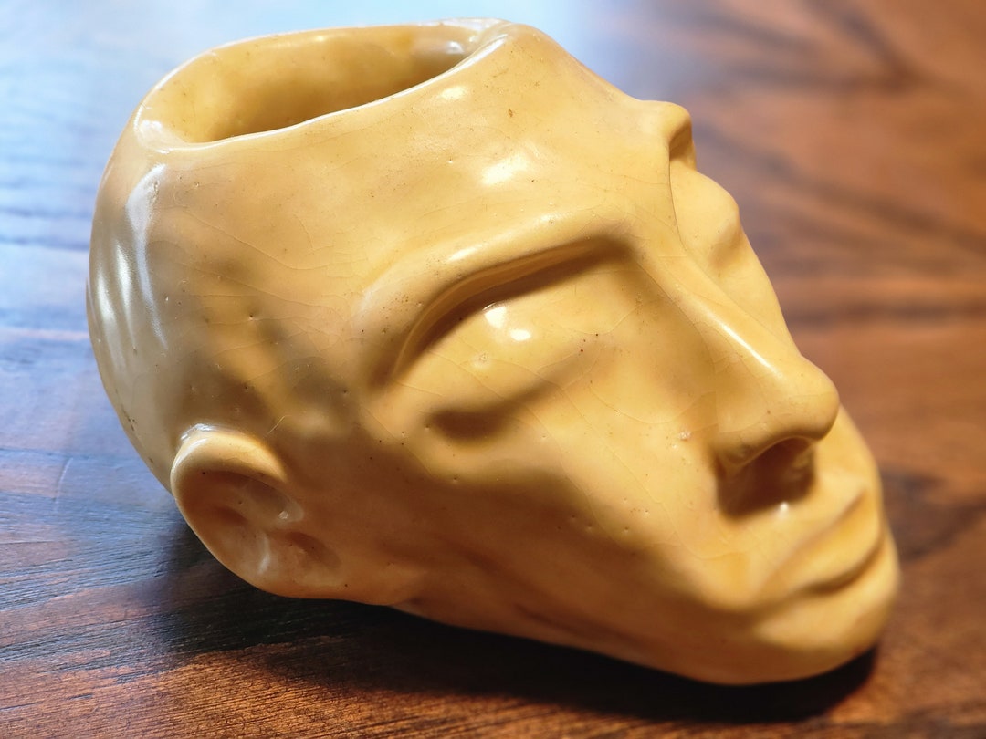 Vintage Human Head Studio Pottery Piece, Tribal, Studio Pottery ...