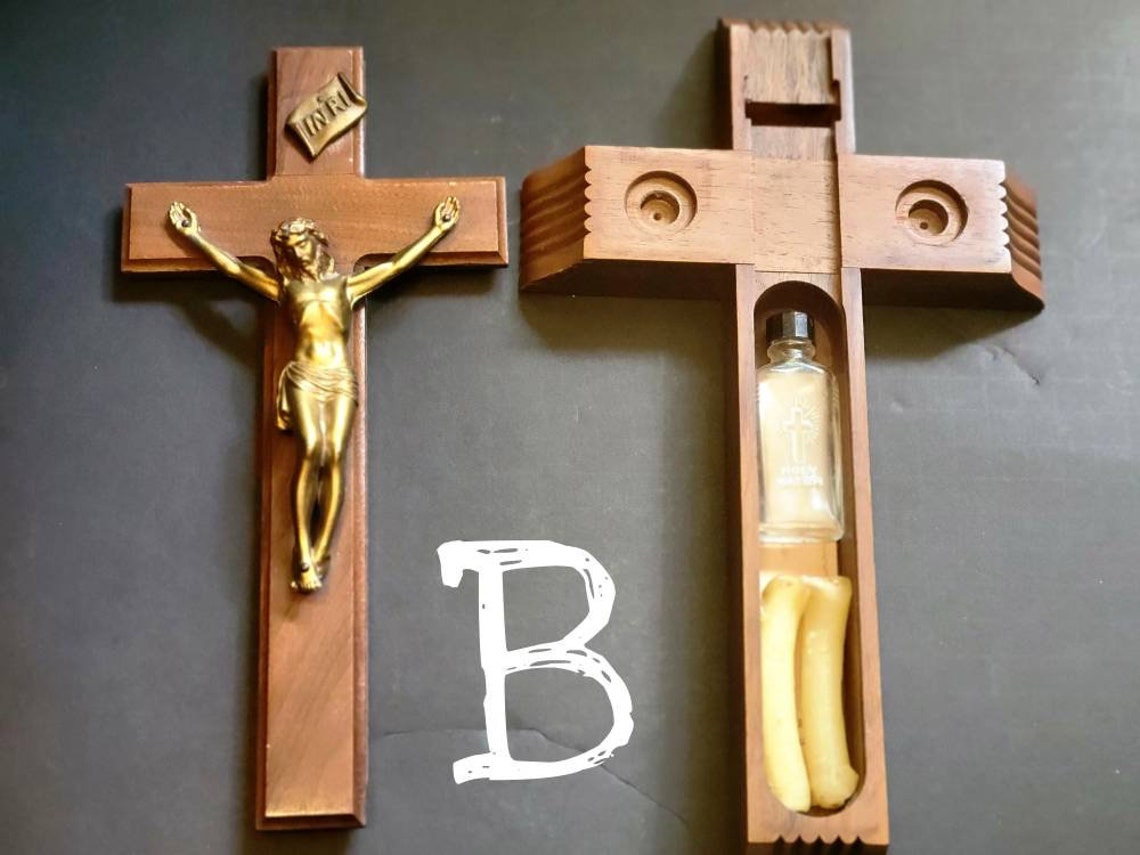 Vintage Crucefix Sick Call Last Rites Cross Jesus Jesus - Etsy