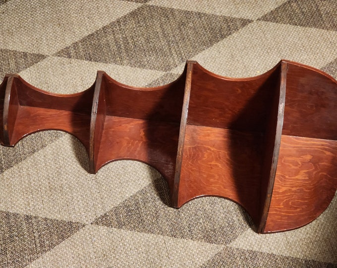 Vintage Wall Curio, Corner Shelf, Four Tier, Shelving Unit, Display ...