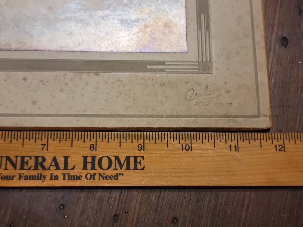 Antique Large Cemetery Cabinet Card Tombstone Black and | Etsy