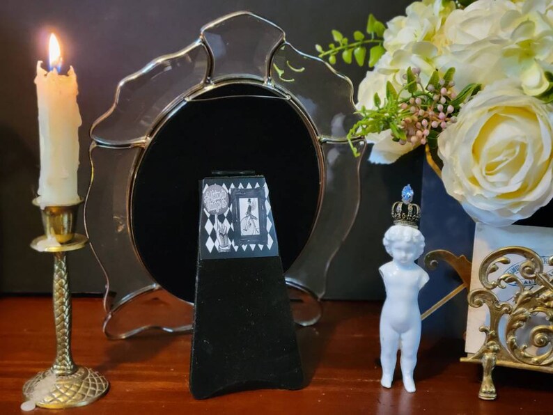 Large Vintage Glass/silver Picture Frame Ornate - Etsy