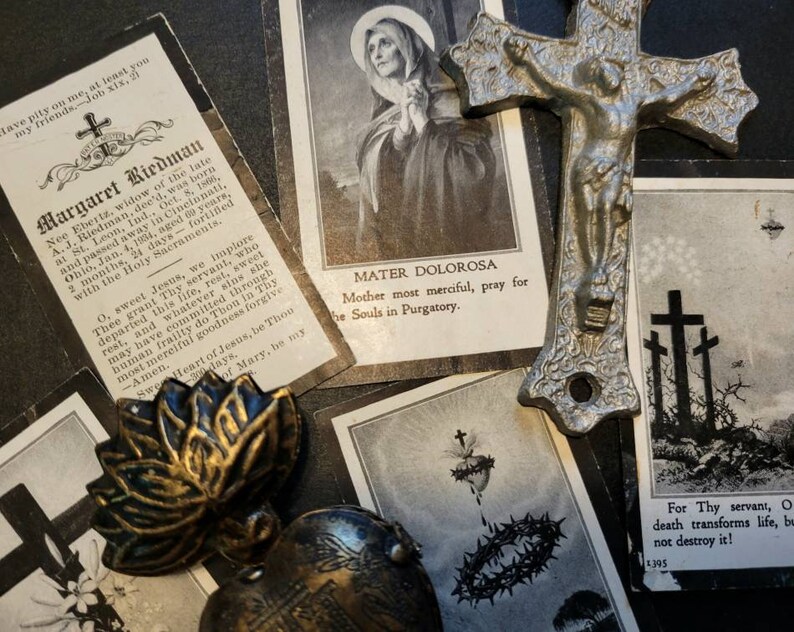 Mourning/ Funeral Card Post Mortem Death Card Funeral - Etsy