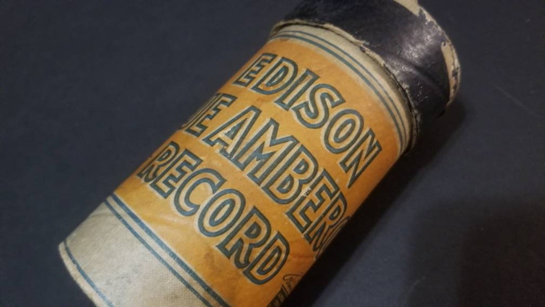 Antique Edison Record, Blue Amberol - Etsy