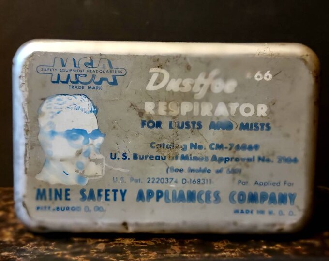 Vintage Respirator Tin, Miner, Dustfoe Respirator, MSA - Etsy