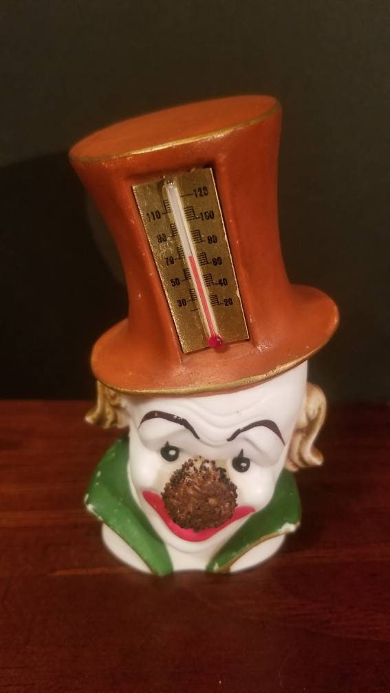 Vintage Clown Thermometer Novelty Clown Head Japan | Etsy