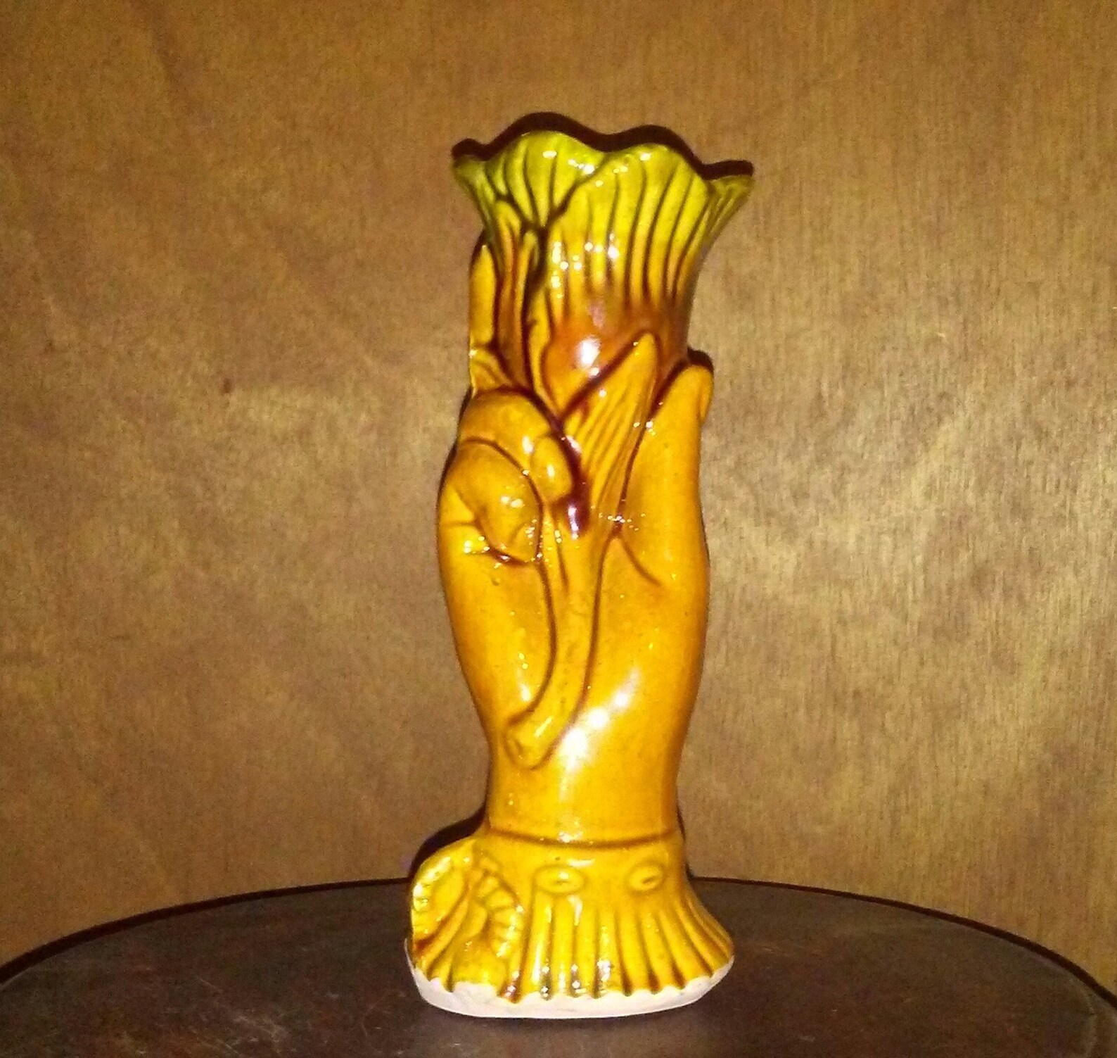 Vintage Pottery Vase Human Hand Female Hand Vase Whimsical - Etsy