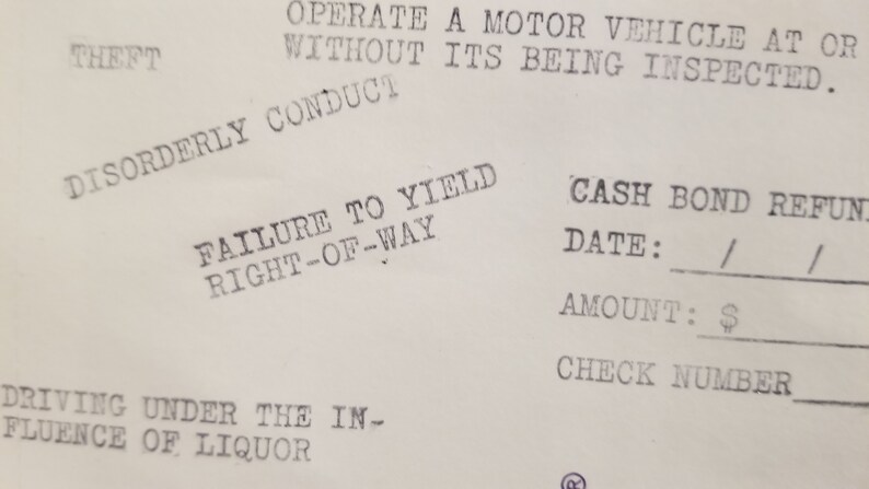 Vintage Police Wood Handled Rubber Stamps Police Department - Etsy