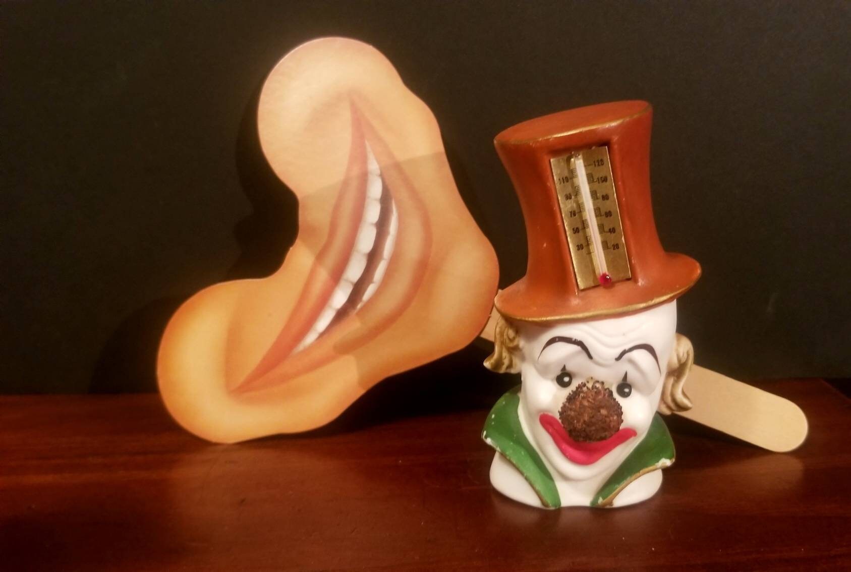 Vintage Clown Thermometer Novelty Clown Head Japan | Etsy