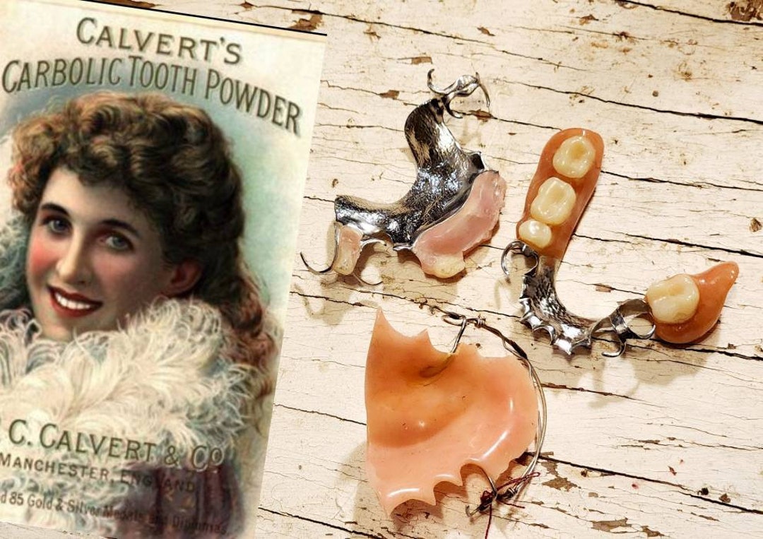 Vintage Dentures, Partials, Teeth, Oddities, Assemblage Art, Creepy ...