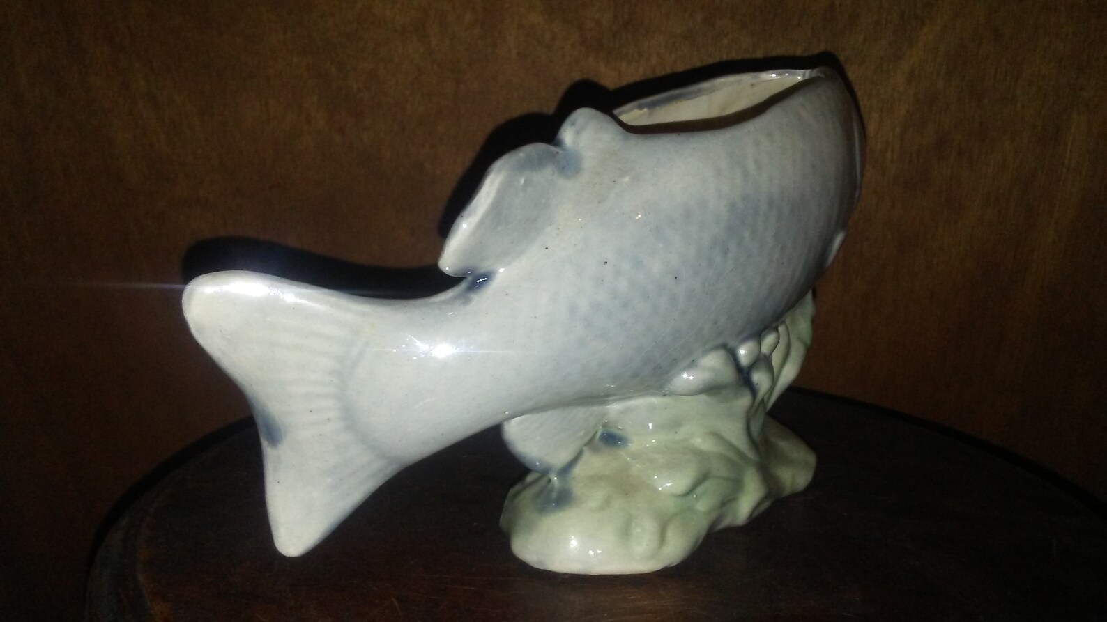 Vintage Ceramic Fish Planter Trout Cabin Decor - Etsy