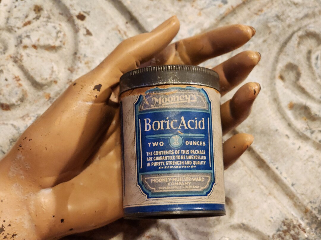 Vintage Medicine, Boric Acid, Powder, Medicine Tin, Vintage Medical - Etsy