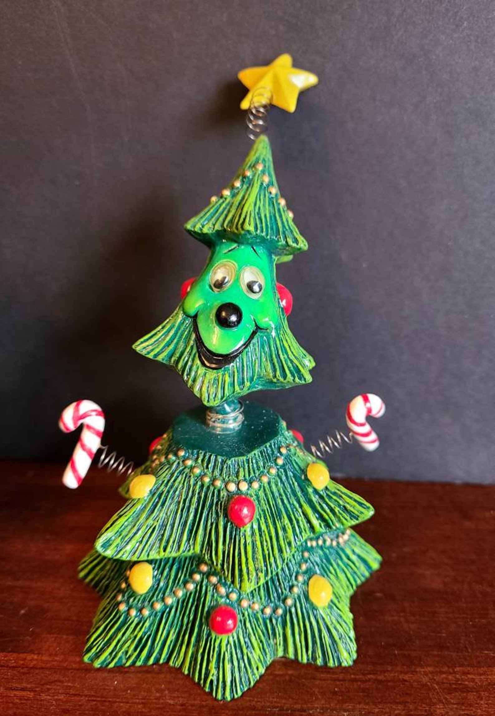 Vintage Bobble Head Christmas Tree Fitz and Floyd Whimsical | Etsy