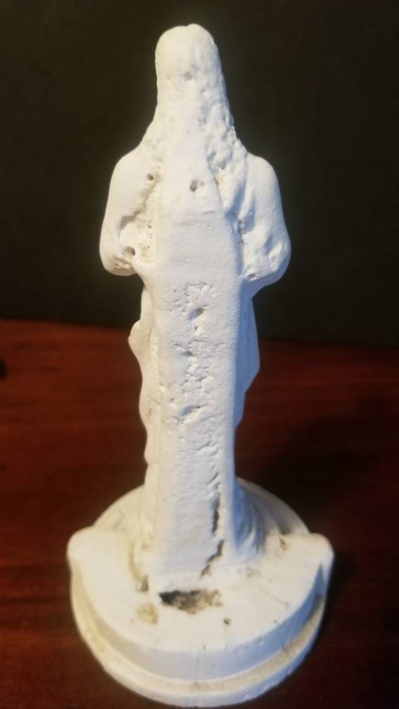 Vintage Plaster Statue of Jesus Religious White - Etsy