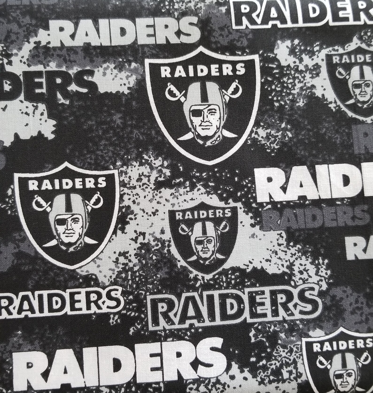 Raiders Fabric. Face Mask Fabric. Raiders Home Decor Fabric. - Etsy