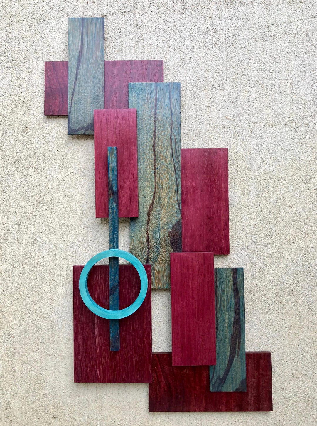 Abstract Geometric Wood Wall Art, Handmade in the USA - Etsy