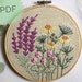 Botanical Embroidery Pattern 5 DIY Wildflowers - Etsy