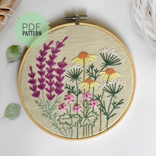 Botanical Embroidery - Etsy UK