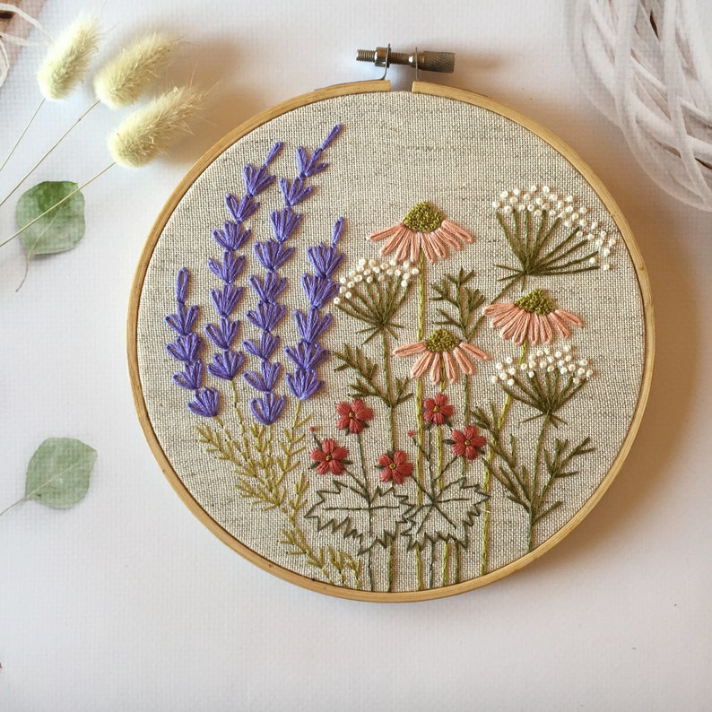 Wild Meadow Embroidery Patterns Collection Do It Yourself Set - Etsy