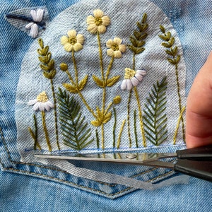 Jeans Pocket Design Embroidery, Floral Pocket Embroidery Pattern ...