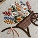 Flower Wheelbarrow Hand Embroidery Pattern, Garden Floral Cart Design ...