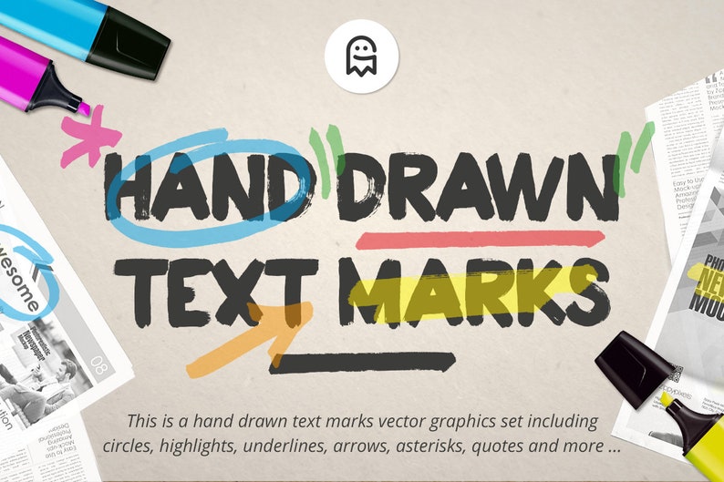 Hand Drawn Marks - Etsy
