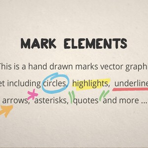 Hand Drawn Marks - Etsy