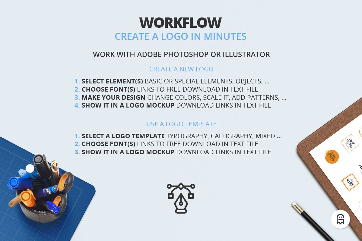 The Professional Logo Creators Kit - 1200 Logo Templates, 300 Logo ...