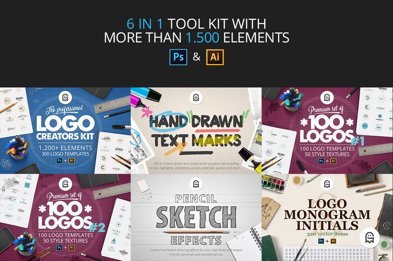 All in One Logo Creation Bundle / Kit / Collection / Tools for Logo ...