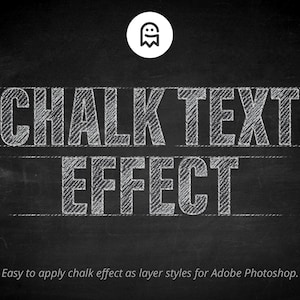 Chalk Text Effect for Photoshop, Crayon Effect, Chalkboard, School ...