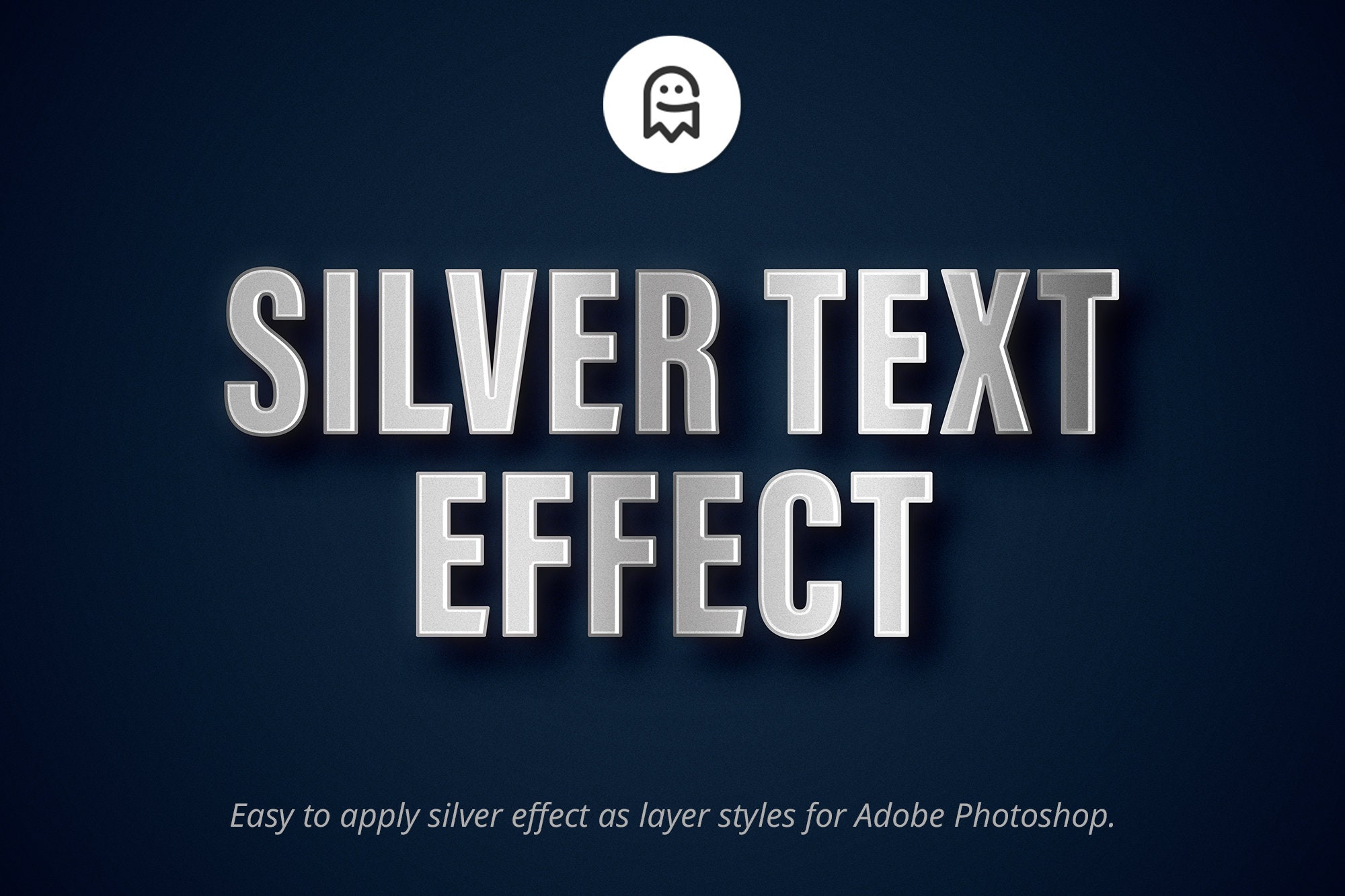 Silver Text Effect for Photoshop, Silver Effect, Chrome Effect, Metal ...