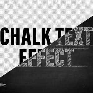 Chalk Text Effect for Photoshop, Crayon Effect, Chalkboard, School ...