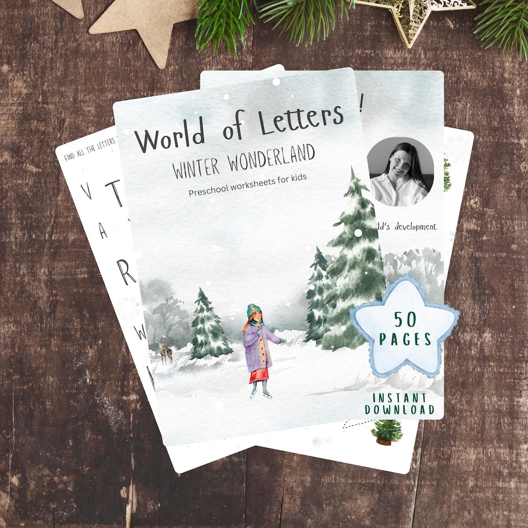 Winter Activity Packet, Preschool Worksheets, Homeschool (INSTANT ...