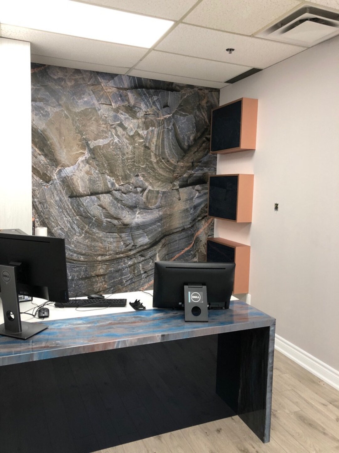 Canadian Shield Swirl - Photo Mural 3D Effect Wall Art Print. Removable ...