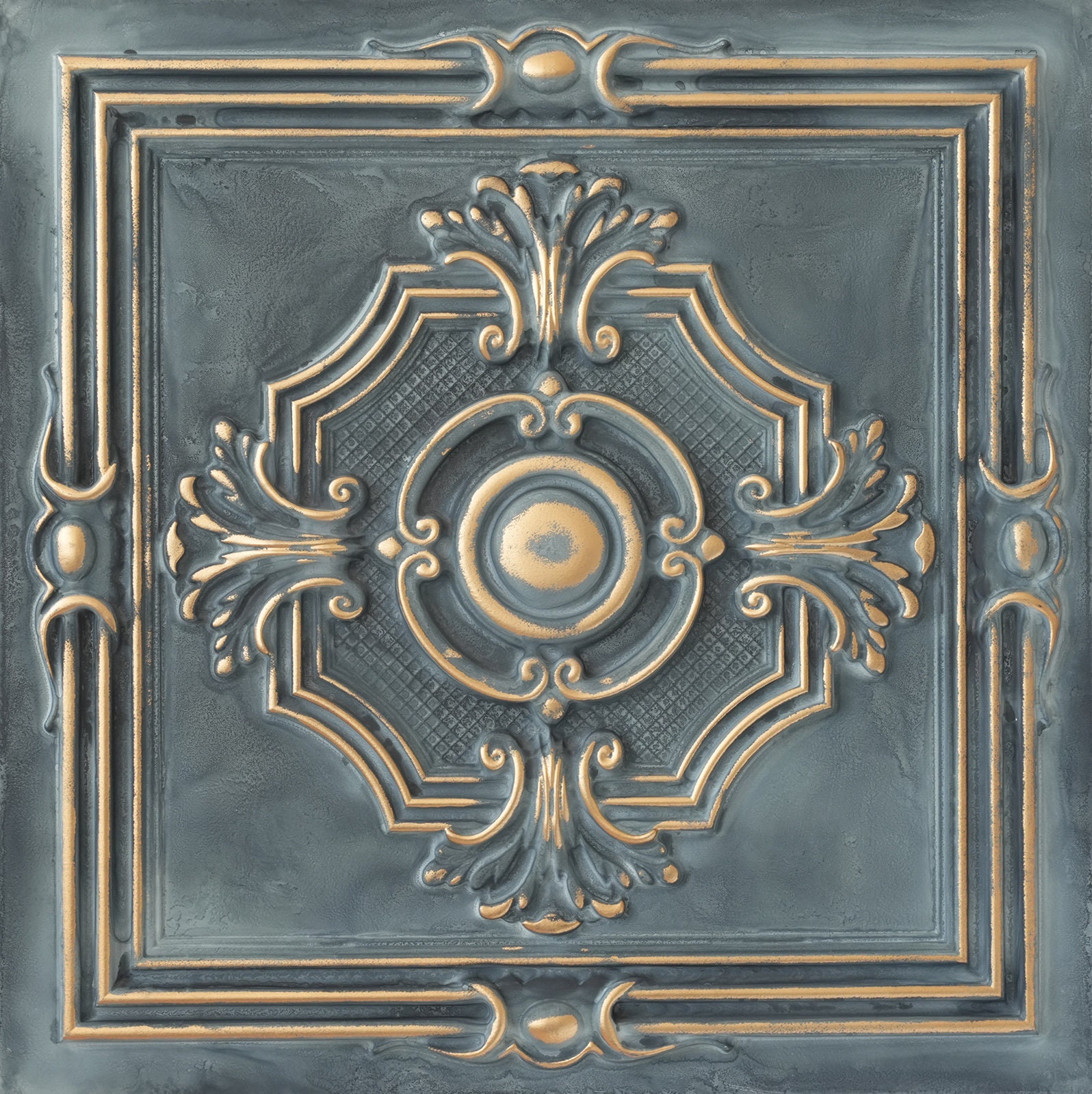 Victorian Decorative Tin Look Ceiling Tile. Easy to Install 2' X 2 ...