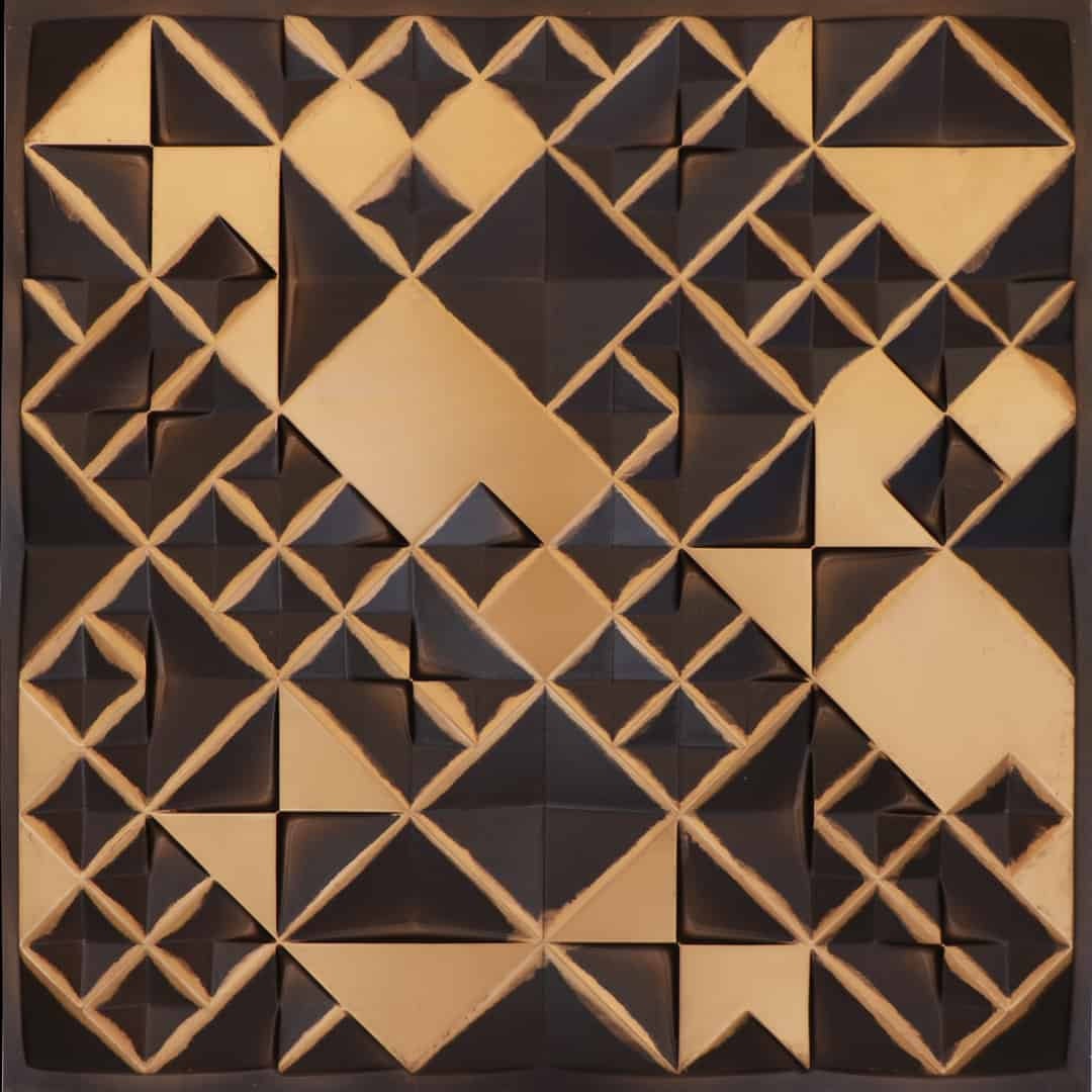 Geometric Form Design - 2'x2' Faux Tin Ceiling/wall Tiles, Model #281 ...