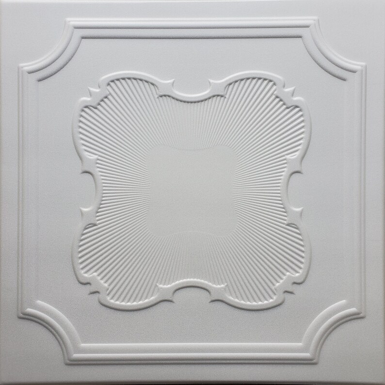 Sample of Styrofoam Ceiling Tile Cover Popcorn Ceiling. Easy | Etsy