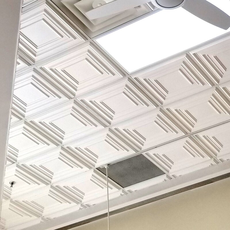 Faux Ceiling Tile Wallpaper - Etsy